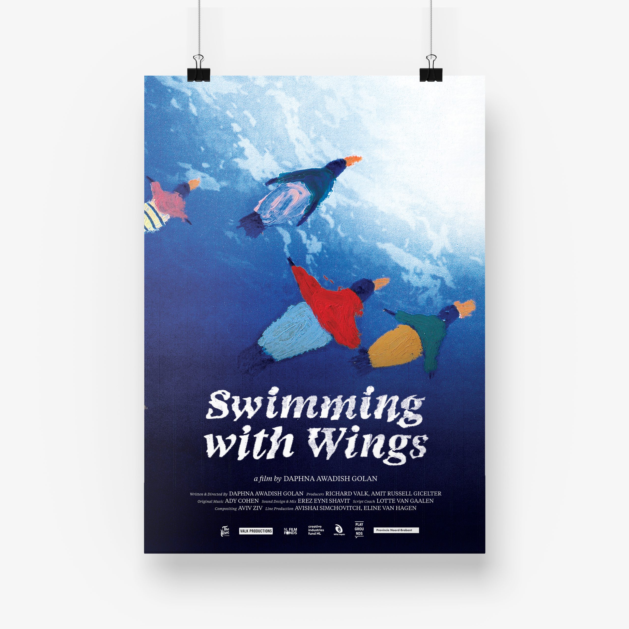 Swimming With Wings Poster - The Hive Studio